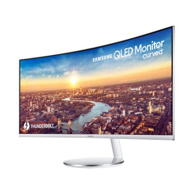 Samsung 34"-tum CJ79 UWQHD 100Hz 1500R QLED Bildskärm - Vit ...